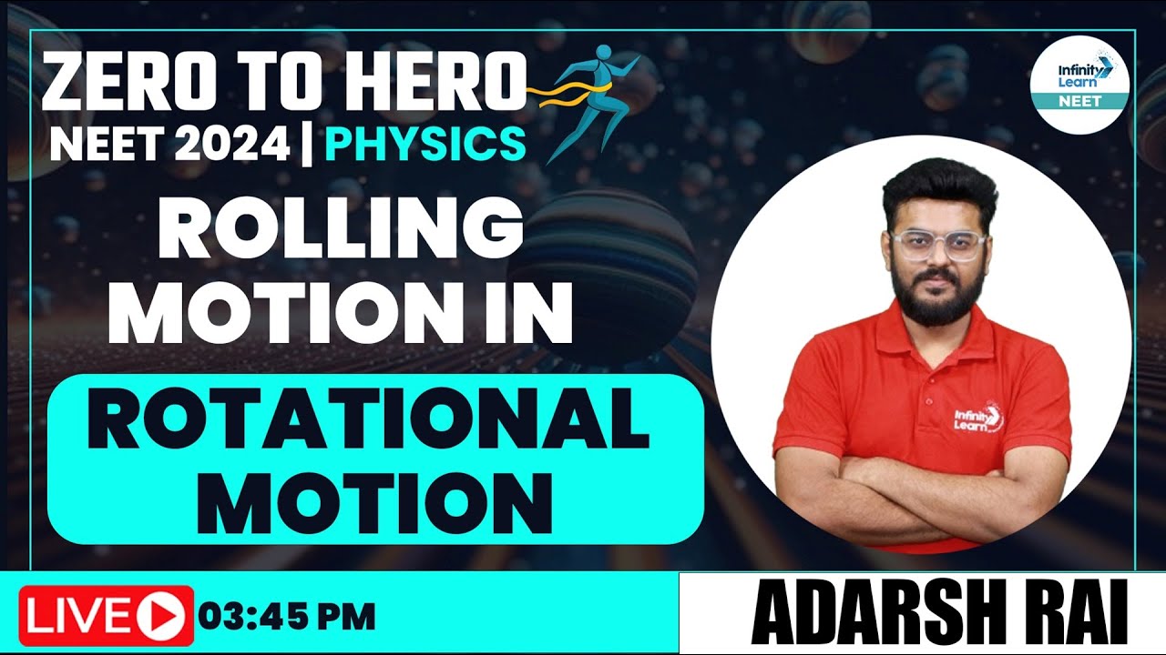 Rolling Motion in Rotational Motion || NEET Physics || Zero to Hero ...