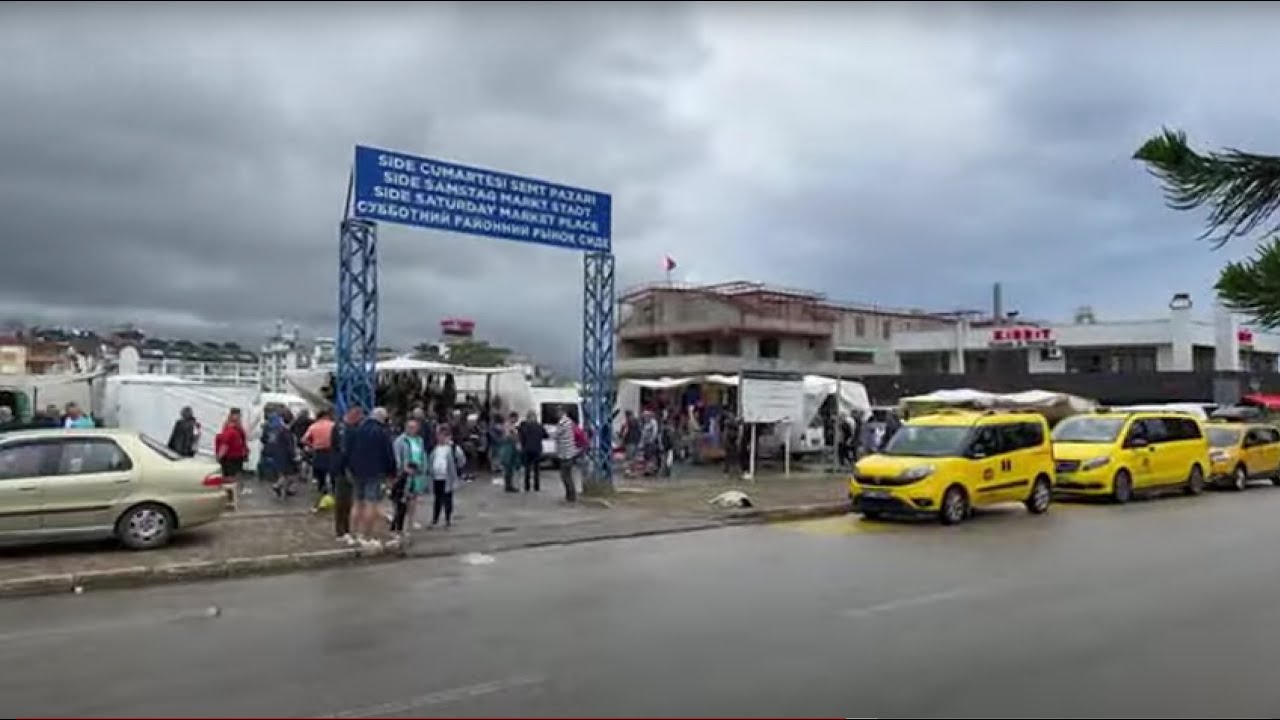 LIVE. SIDE BAZAAR. Side Samstag markt stadt. Türkei (06.05.2023) #side ...