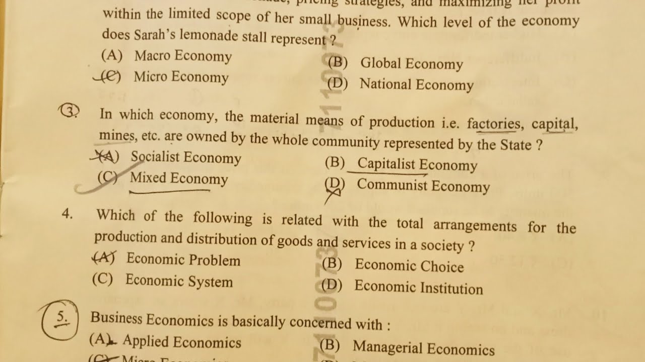 CA foundation economics September 2024 question paper #cafoundation # ...