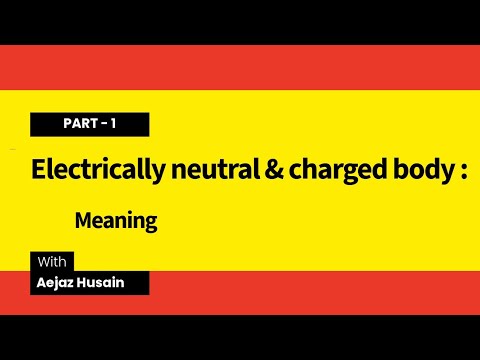 Electrically neutral and charged body II हिन्दी ll اردو ll - YouTube