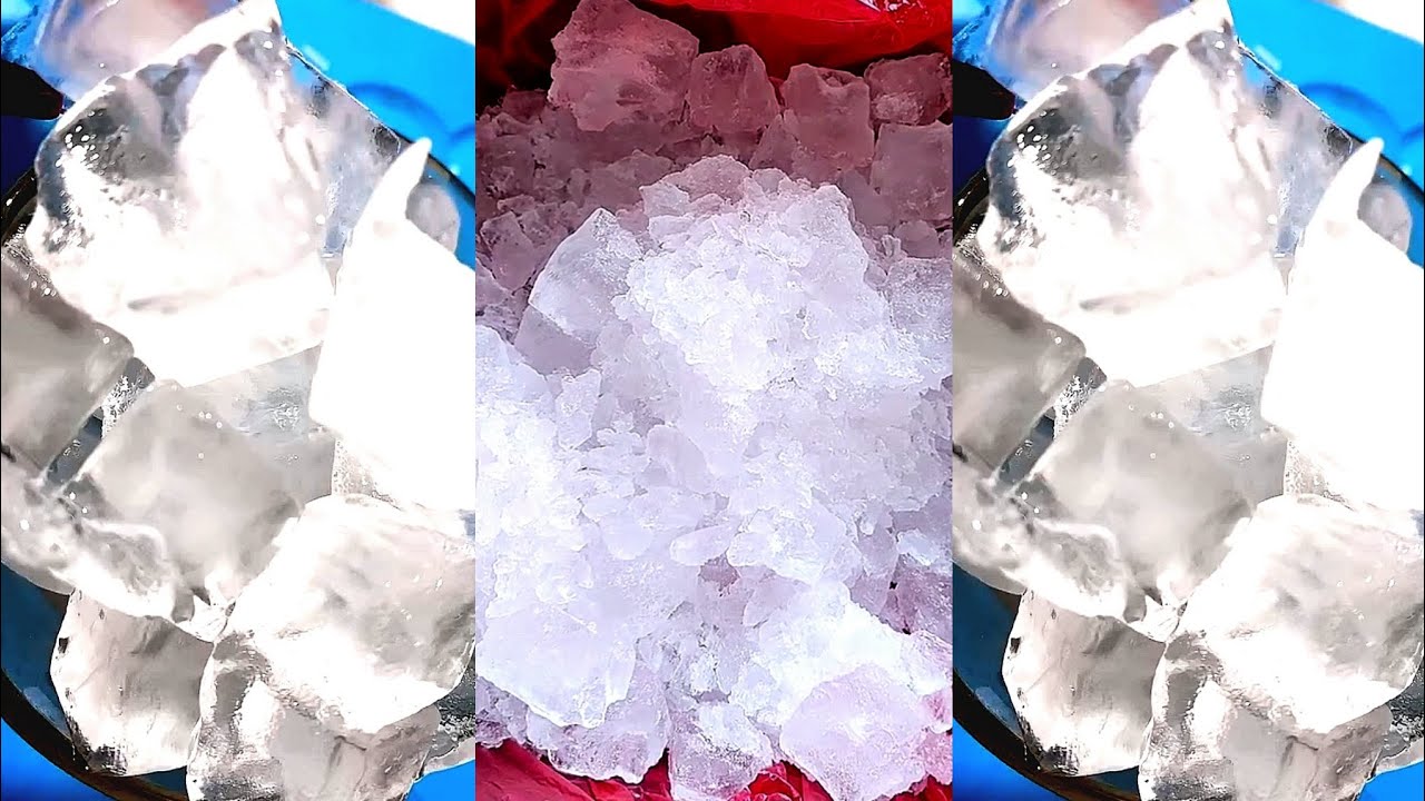 CARBONATED ICE / HARD ICE EATING / CRUSHED ICE. ICE EATING - YouTube