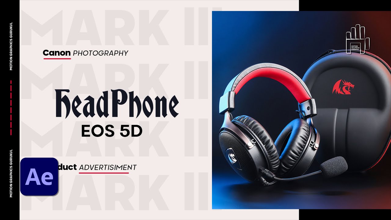 Product Advertisement Motion Poster Animation in After Effects Tutorial ...