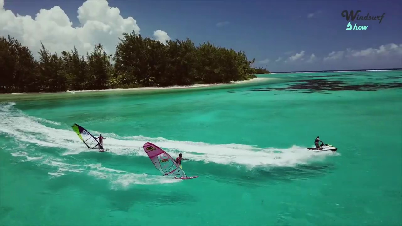 Windsurf Duo Tahiti / Raiatea - Julien Mas - Sam Esteve - YouTube