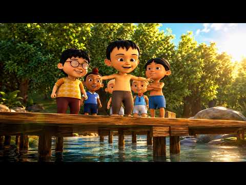 Upin & Ipin - Seronoknya Mandi Sungai (Full Episode)