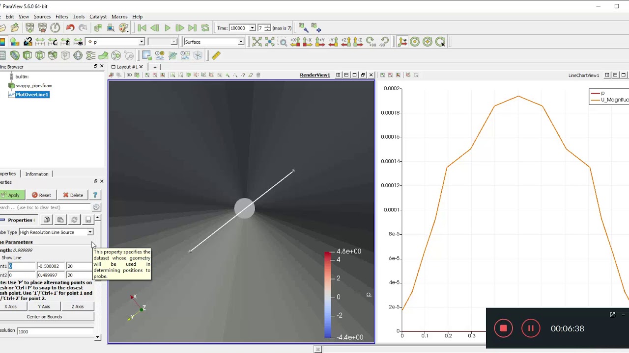 Openfoam Intermediate 38 Post Processing And Singlegraph Part Ii Youtube
