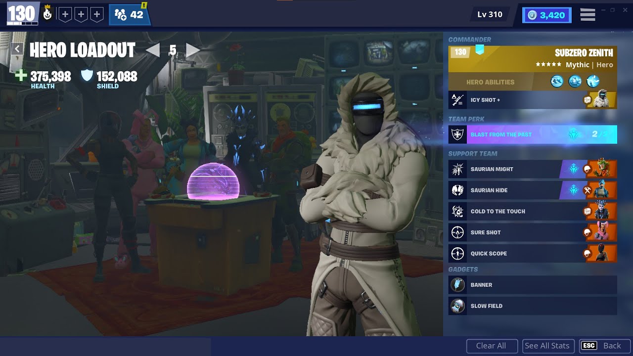 Welcome to Fortnite Save the World... - My favorite loadout: Zenith ...