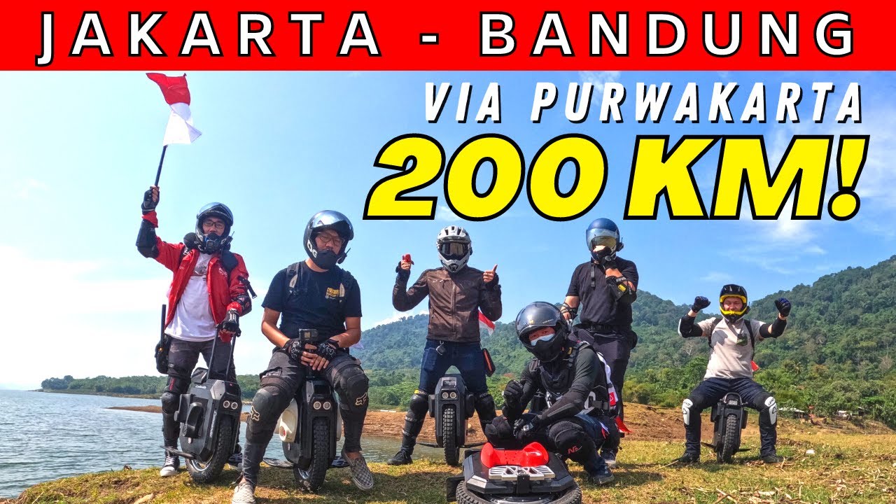 200KM JAKARTA - BANDUNG 1 RODA | Merdeka Ride | EUC INDONESIA - YouTube