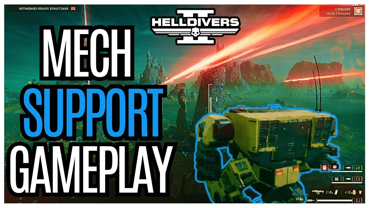 HARDCORE MECH Gameplay Helldivers 2 against JET BRIGADE Bots ! - YouTube