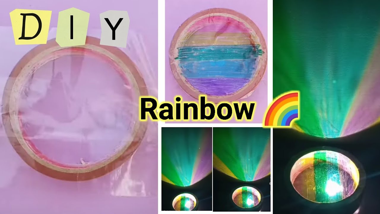 Rainbow🌈/ How to make tape rainbow magic 🌈/ You should try this trick 🤩 ...