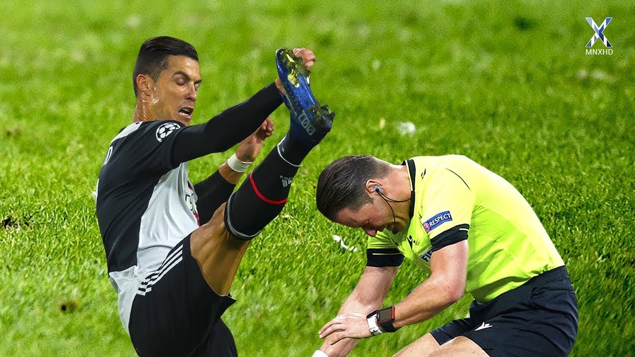 Players vs Referees | Amazing football time - YouTube
