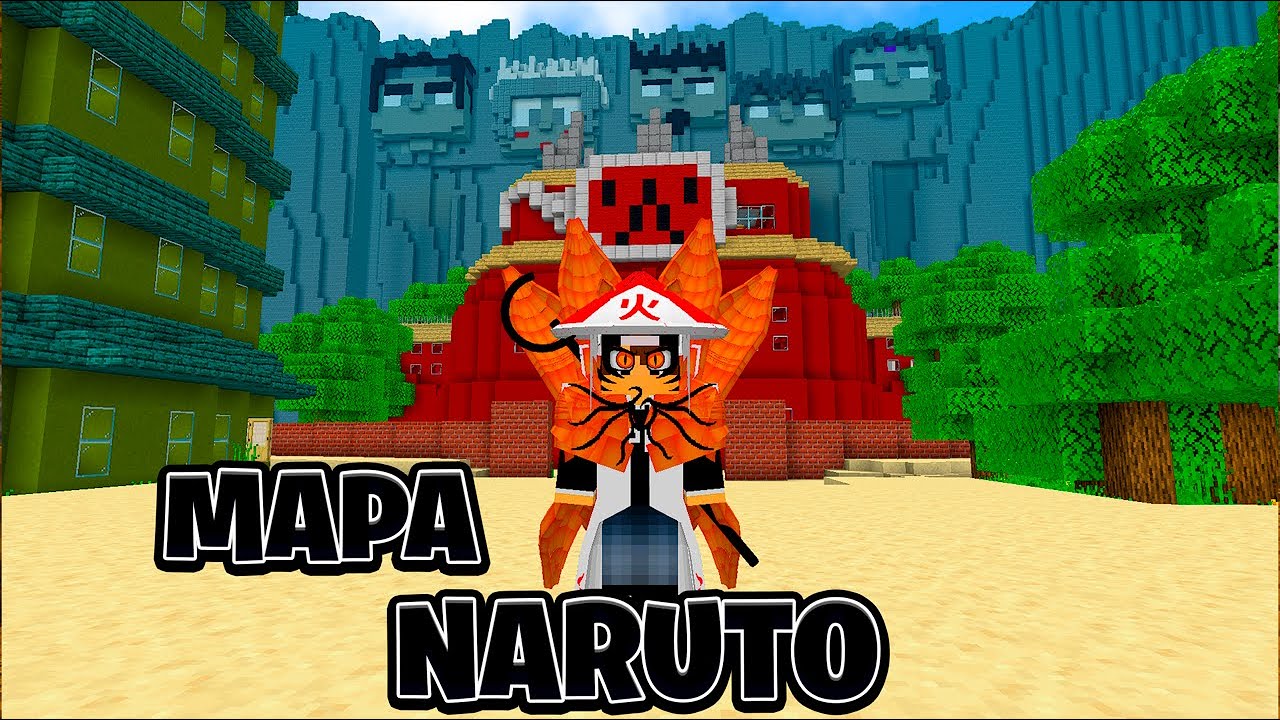 ESTE É MELHOR MAPA DE NARUTO PARA O MINECRAFT PE PARA CELULAR - YouTube