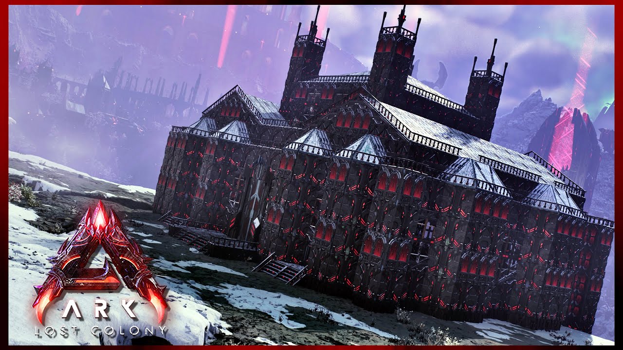 I Built A Massive Cathedral As Our Home Base! Ark Survival Ascended ...
