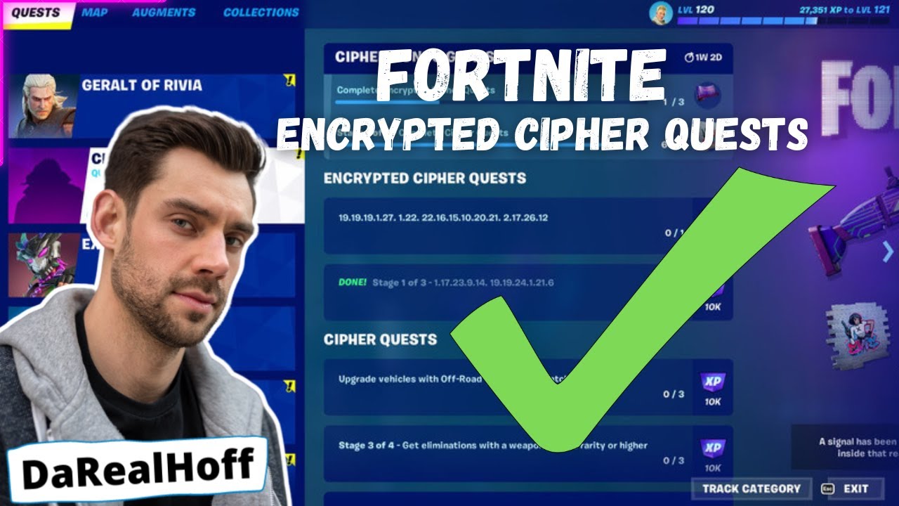 Fortnite - 19.19.19.1.27. 1.22. 22.16.16.10.20.21. 2.17.26.12 Encrypted Cipher Quest Location ...