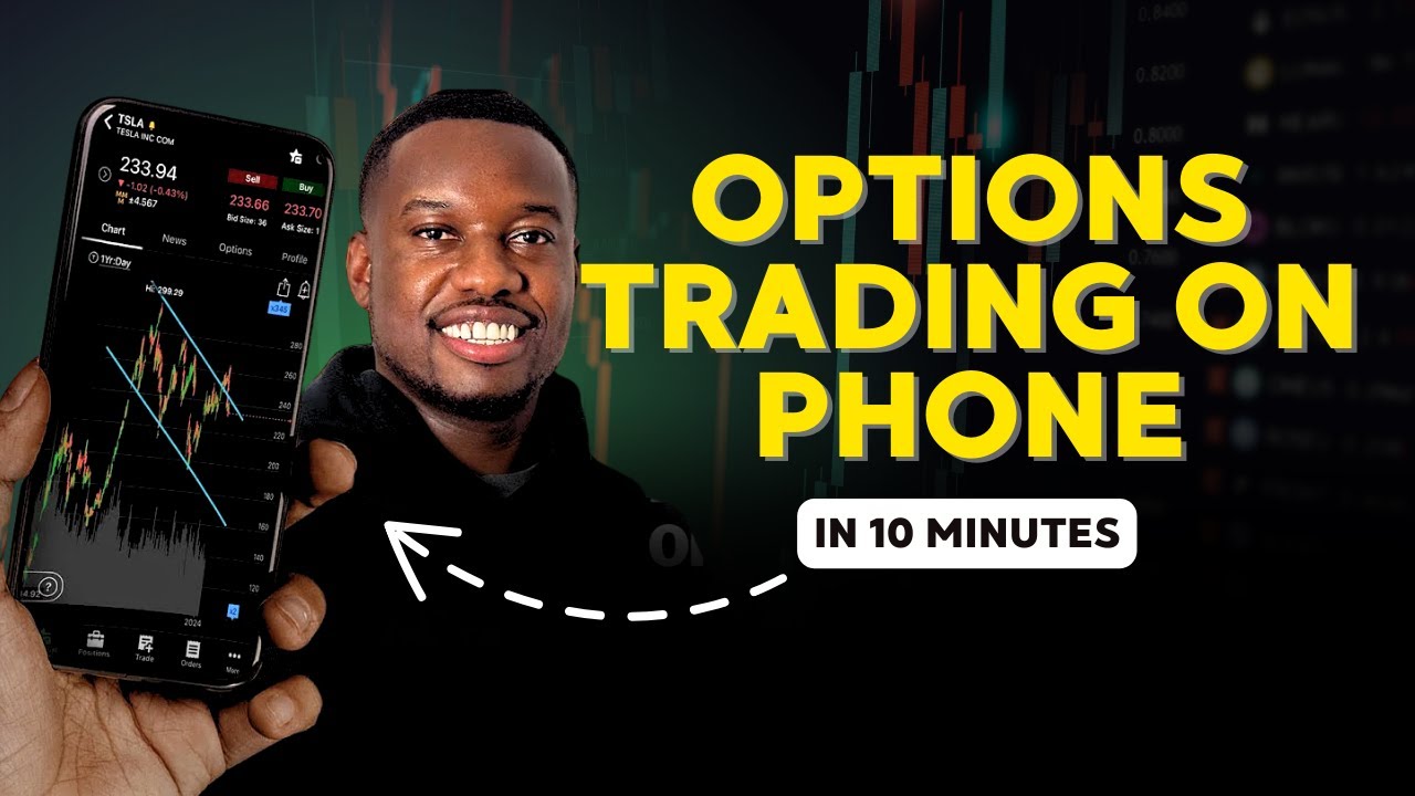 Options Trading On Your Phone - Getting In And Out Of Trades - YouTube