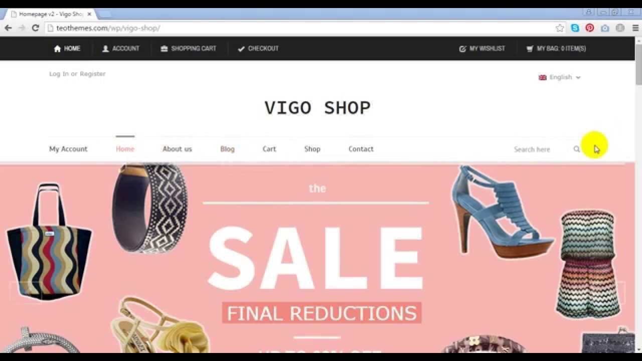 VigoShop - Elite Responsive WooCommerce Theme Preview - YouTube