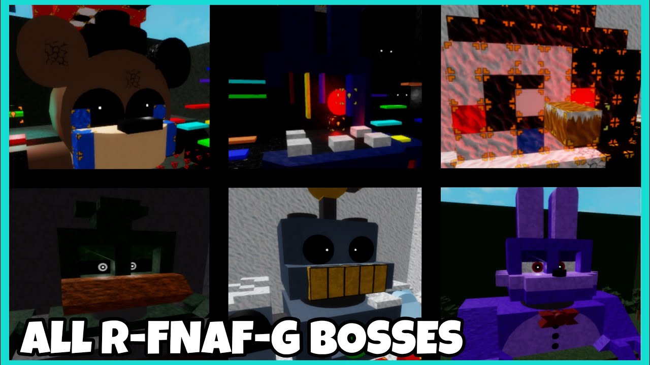 All R-FNAF-G Bosses So far! | R-FNAF-G - YouTube
