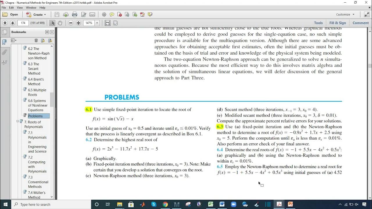 Numerical Methods For Engineers Chapter # 6 - YouTube