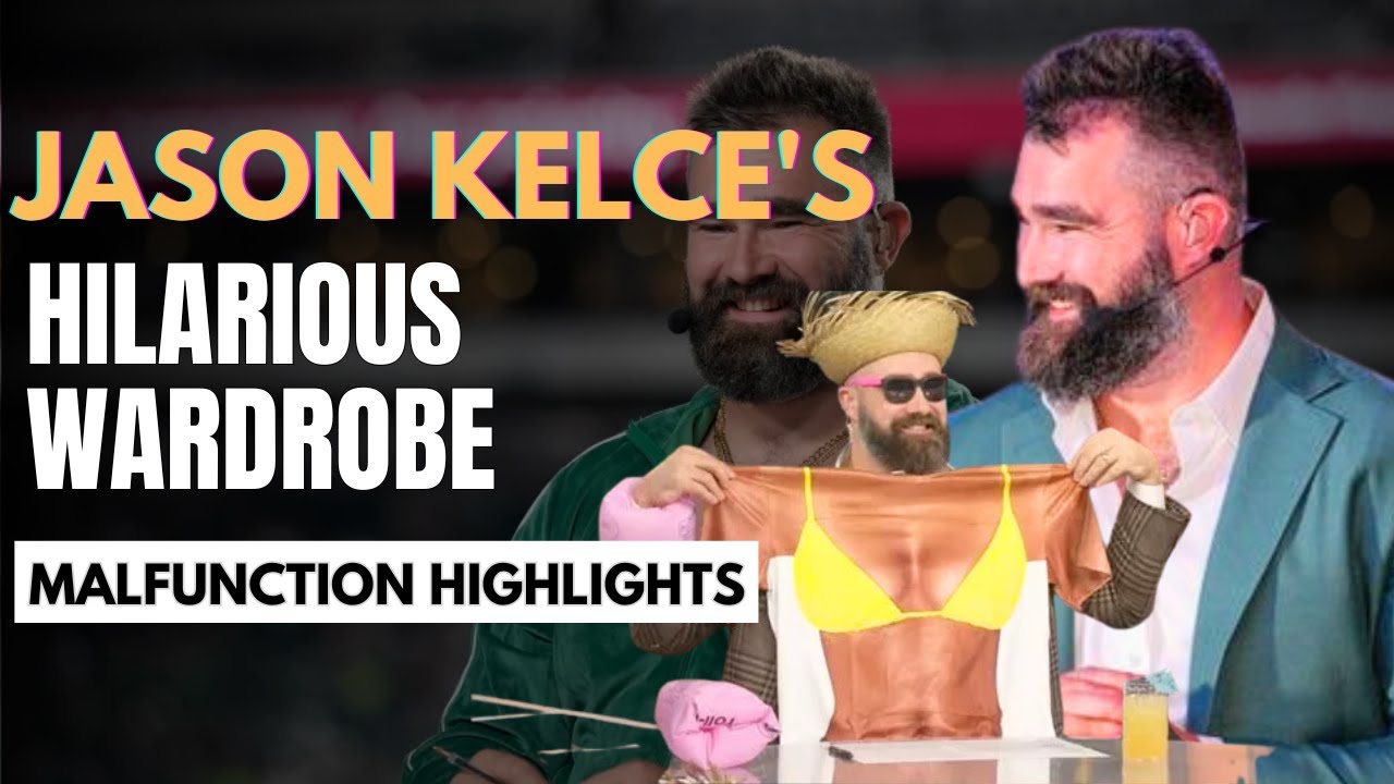 Jason Kelce's Hilarious Wardrobe Malfunction Becomes Monday Night Countdown Highlight - YouTube