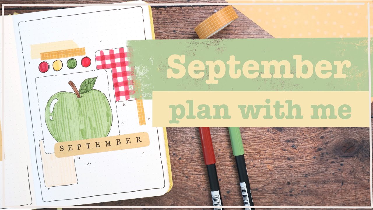September 2024 | Bullet Journal Set Up | Plan With Me - Apple Theme ...