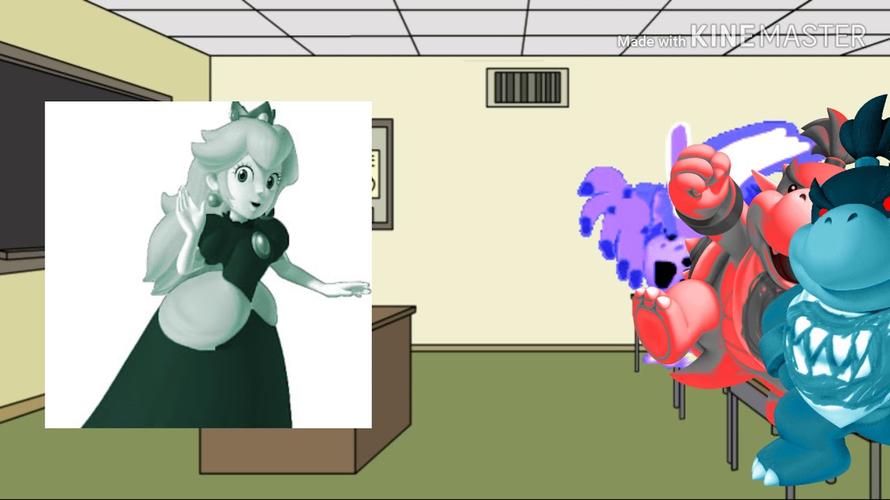 Dark Blueberry Bowser Jr. Uses The Girls Bathroom/Grounded - YouTube