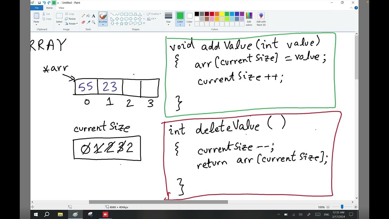 1 Dsa Arrays Implementation Using Oop Concepts Youtube