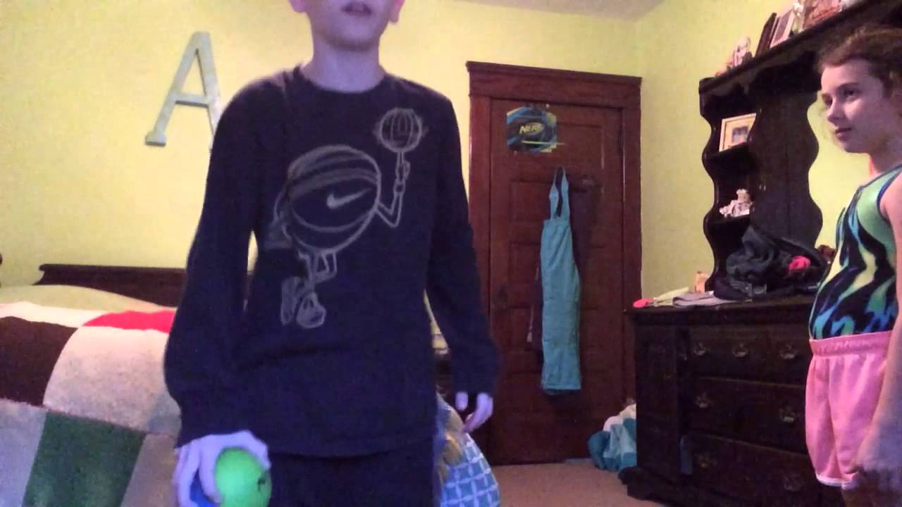 Kid breaks vase while doing basketball! - YouTube