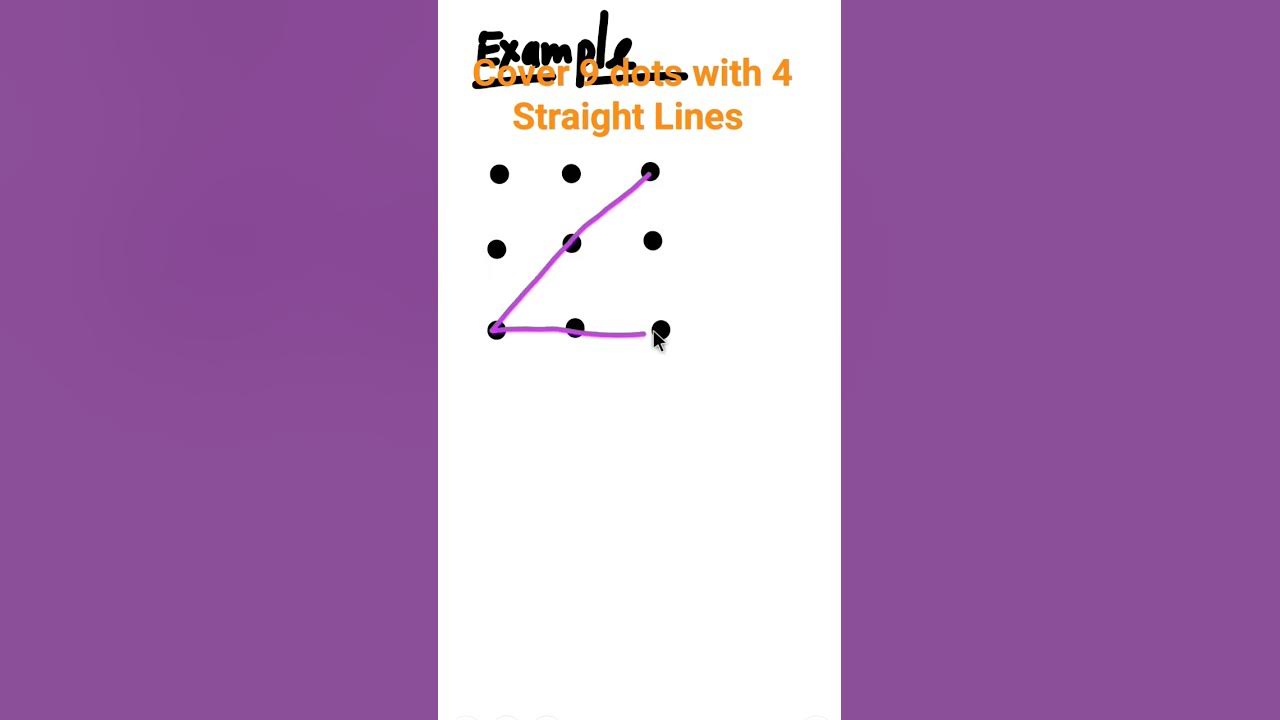 Cover 9 Dots With 4 Straight Lines opticalillusion mathtrick youtube cover-9-dots-with-4-straight-lines-opticalillusion-mathtrick-youtube