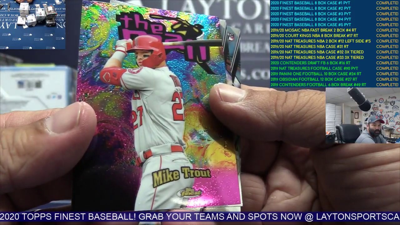 2020 Topps Finest Baseball 3 Box Break for Michael U - YouTube