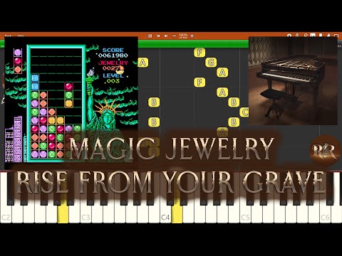 Magic Jewelry Music - Rise from your Grave - Level 003 NES Soundtrack - Synthesia Piano