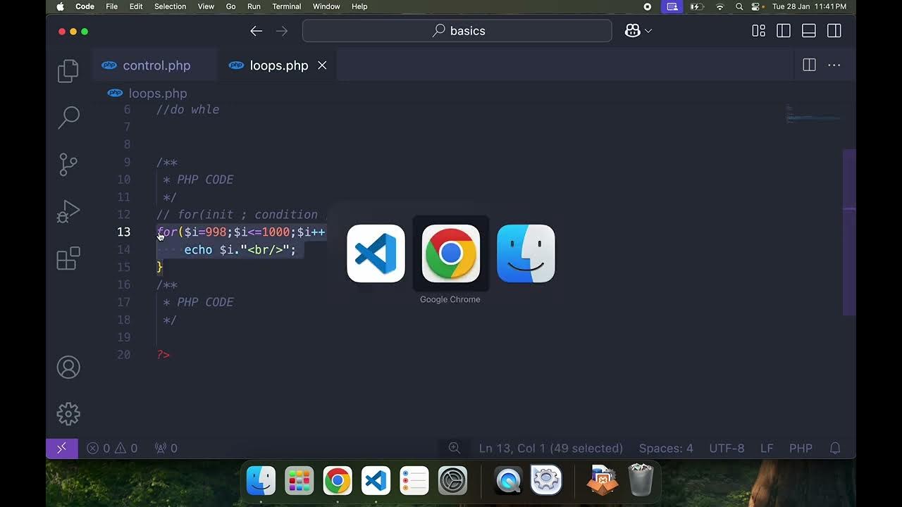 7. Control Statement | Core PHP Development - YouTube