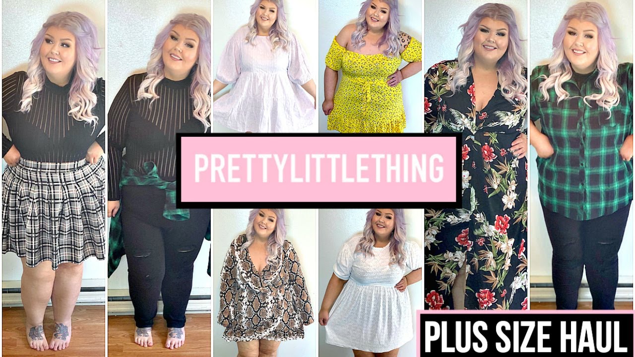 Pretty Little Thing Plus Size Try On Haul Summer 2020 - YouTube