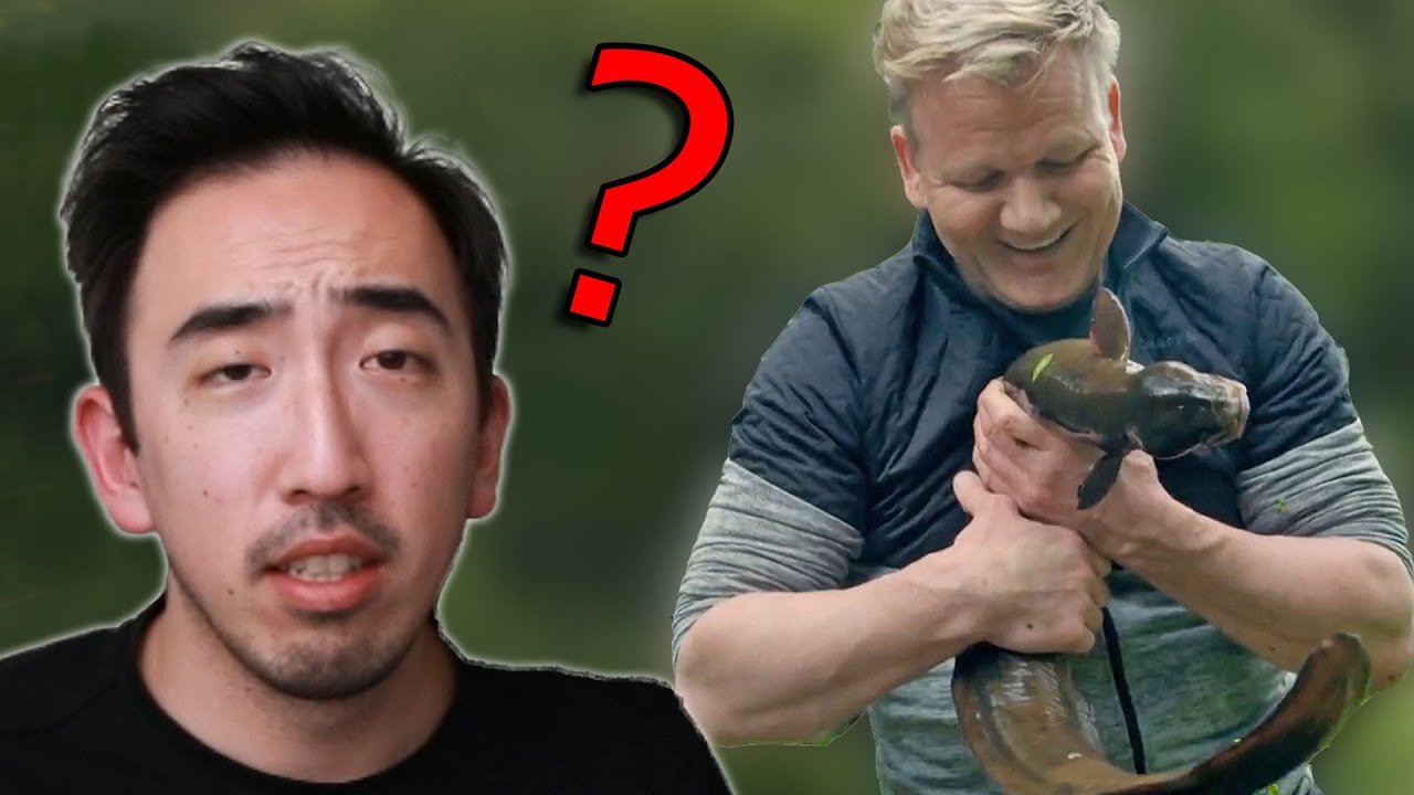 4 minutes of gordon ramsay kissing animals then eating them - YouTube