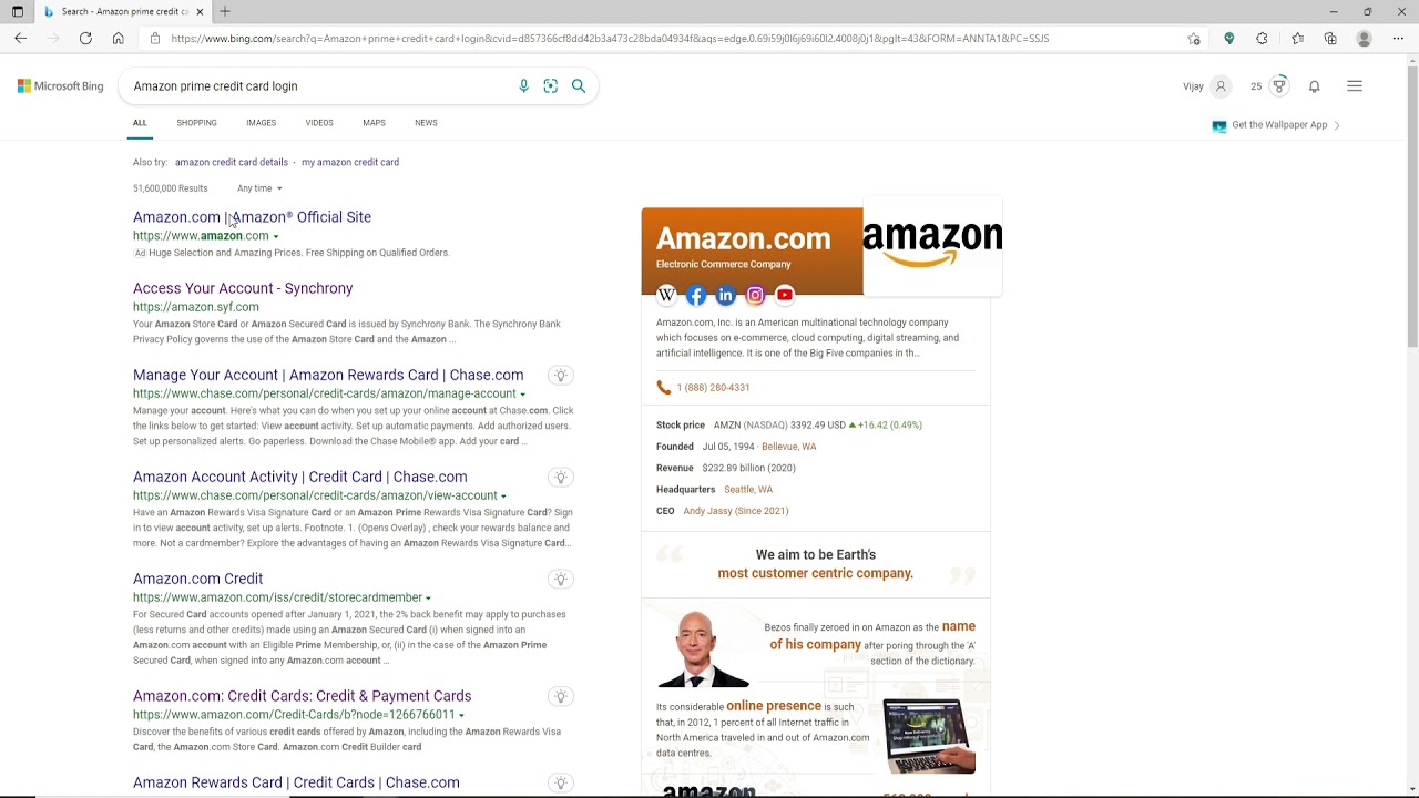 Amazon Credit Card Account Balance