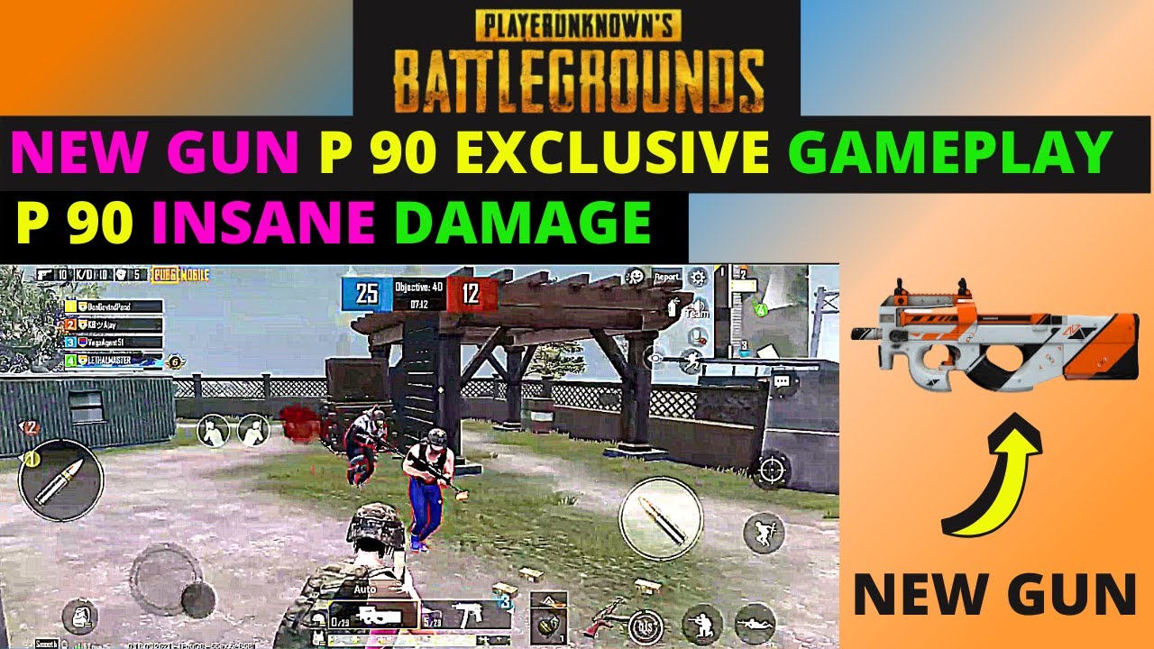 pubg mobile new gun p90 | pubg p90 gun damage | clustersheild gaming ...