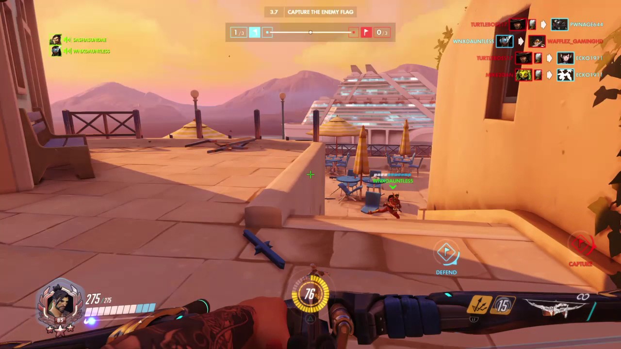 Overwatch: Tracer does a handstand - YouTube