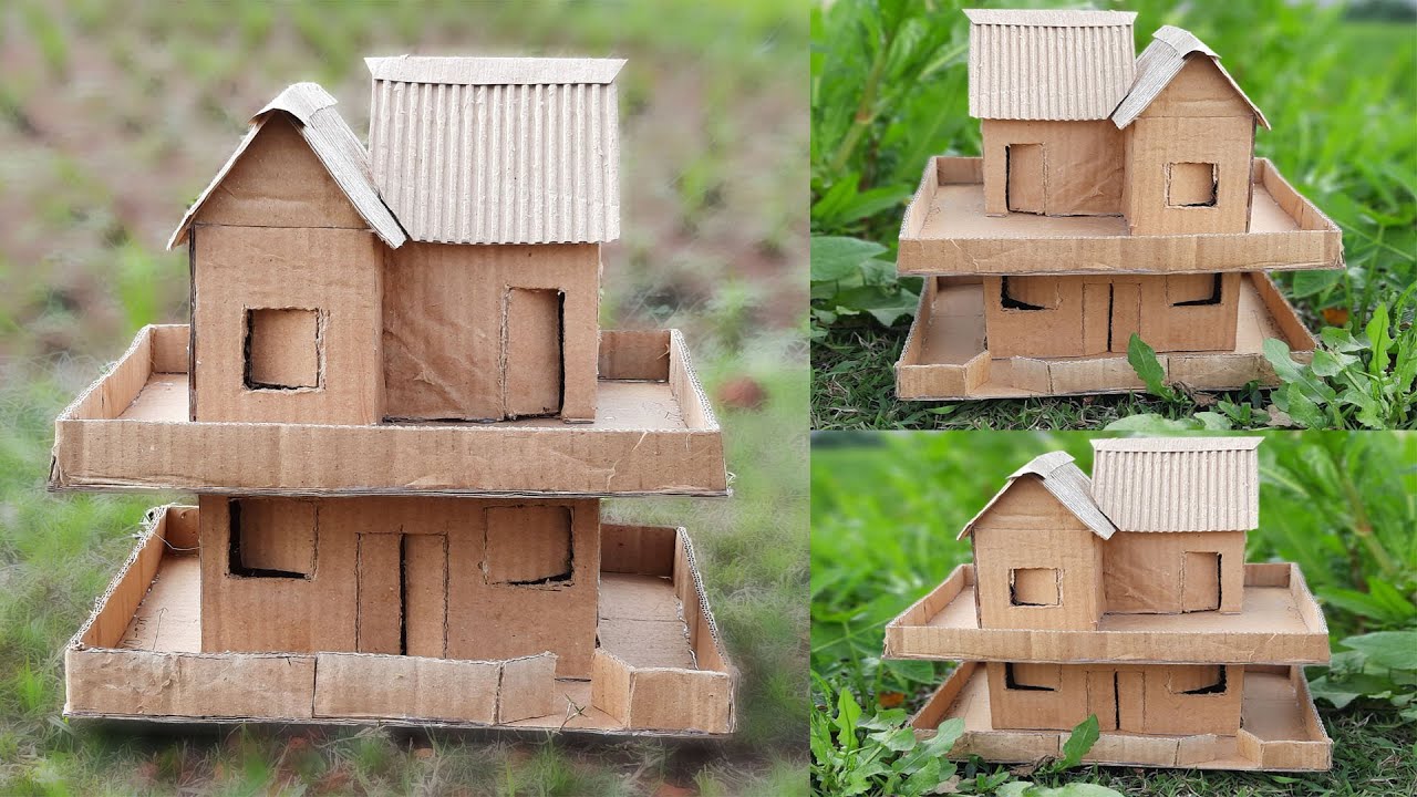 Amazing Small and Beautiful House making by using Popsicle Stick #578 ...