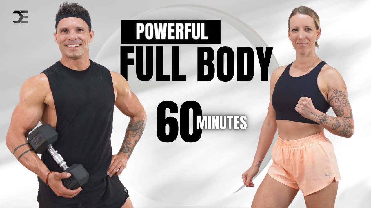 1 Hour Intense FULL BODY DUMBBELL WORKOUT | Boost Strength + Muscle ...