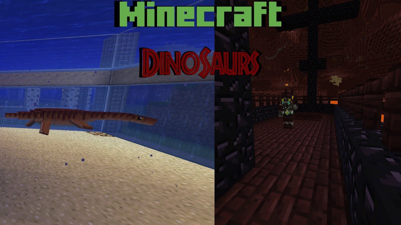 Minecraft Dinosaurs: Plesiosaurs and The Nether - YouTube