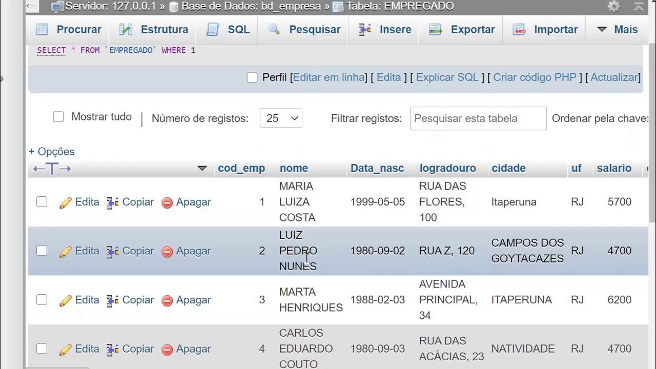 SQL: Atualizando Dados - O Comando Update - YouTube