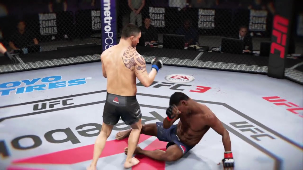 EA SPORTS™ UFC® 3 Beautiful Roundhouse Kick Knockout!! - YouTube