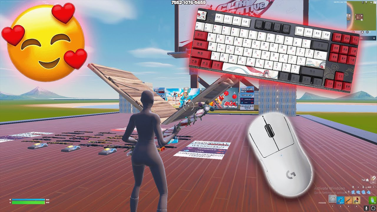 😴 1v1 CLIX Build fight / ASMR gameplay😴 (Fortnite KBM ASMR) - YouTube