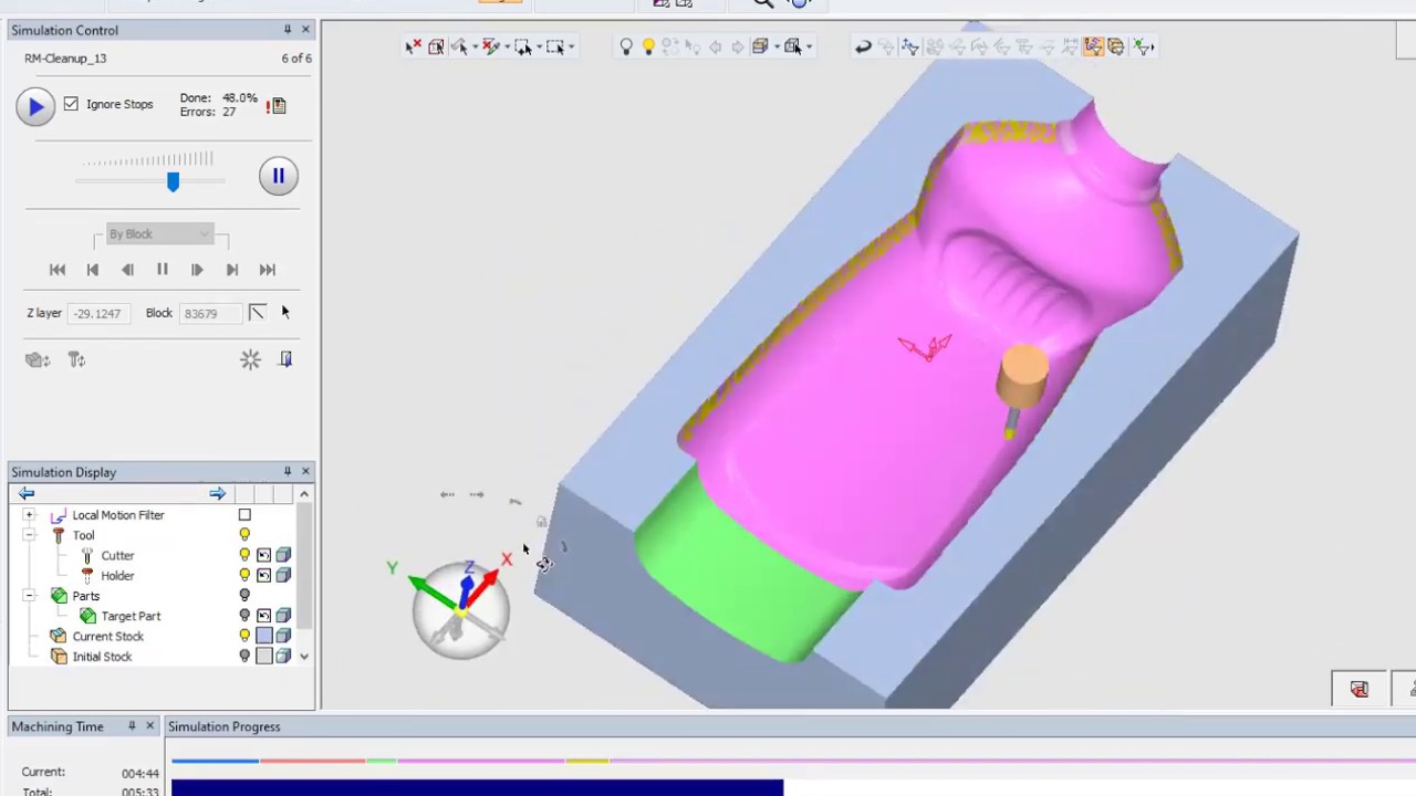 Cimatron mold machining - YouTube