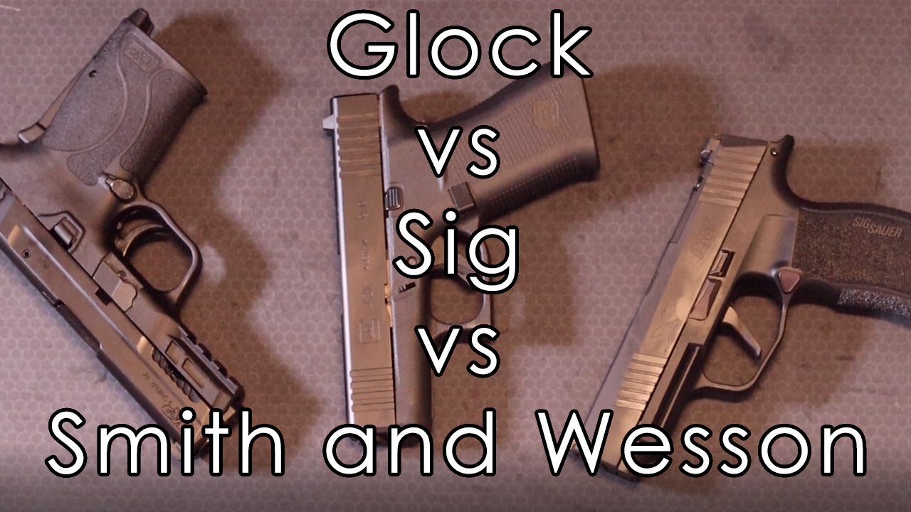 Glock 43X vs Sig 365XL vs Smith and Wesson M&P Shield EZ - YouTube