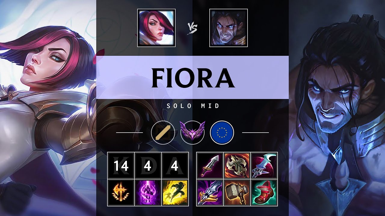 Fiora Mid vs Sylas: Triple Kill, Unstoppable - EUW Master Patch 14.23 ...