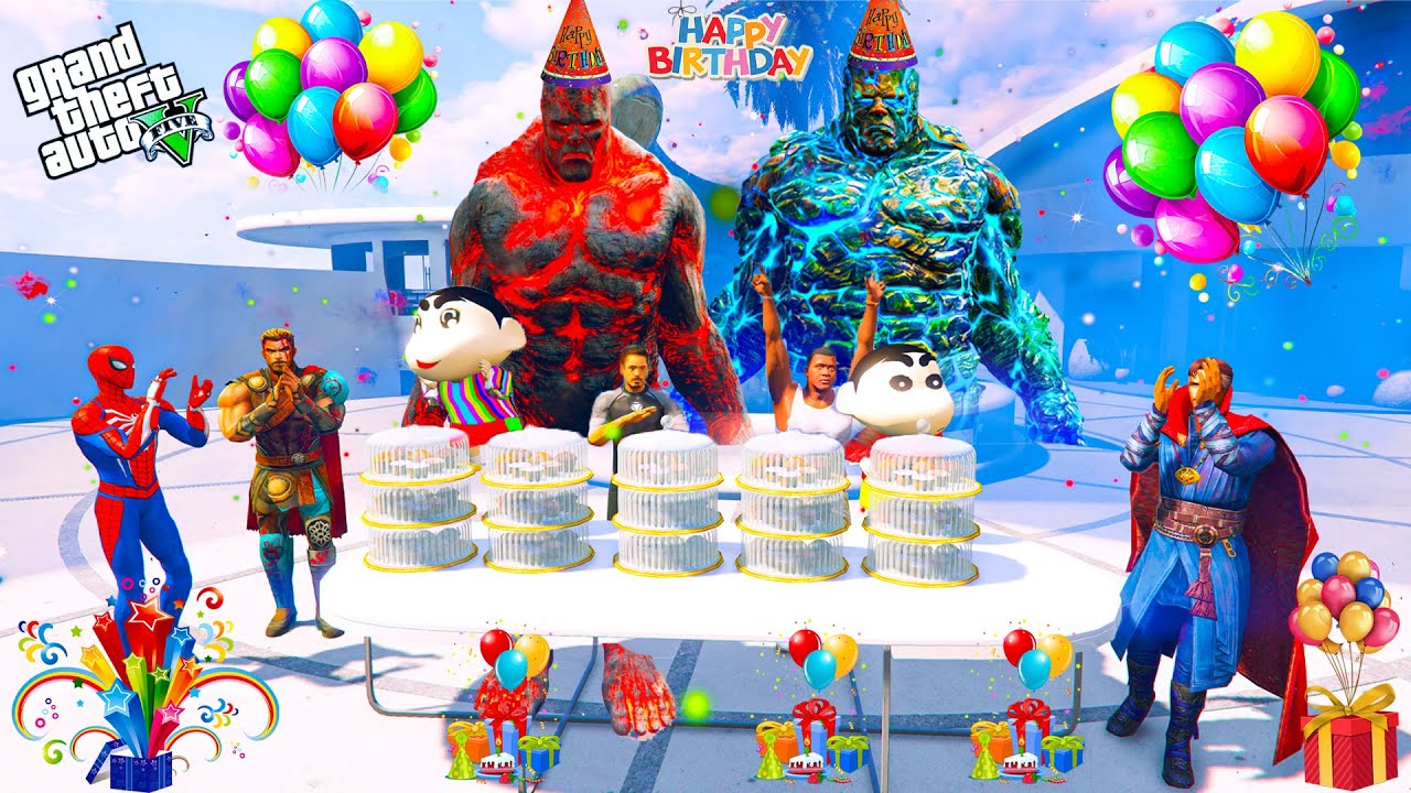 All Father Ice & Lava God Birthday Celebration GTA 5 | All Father Ice ...