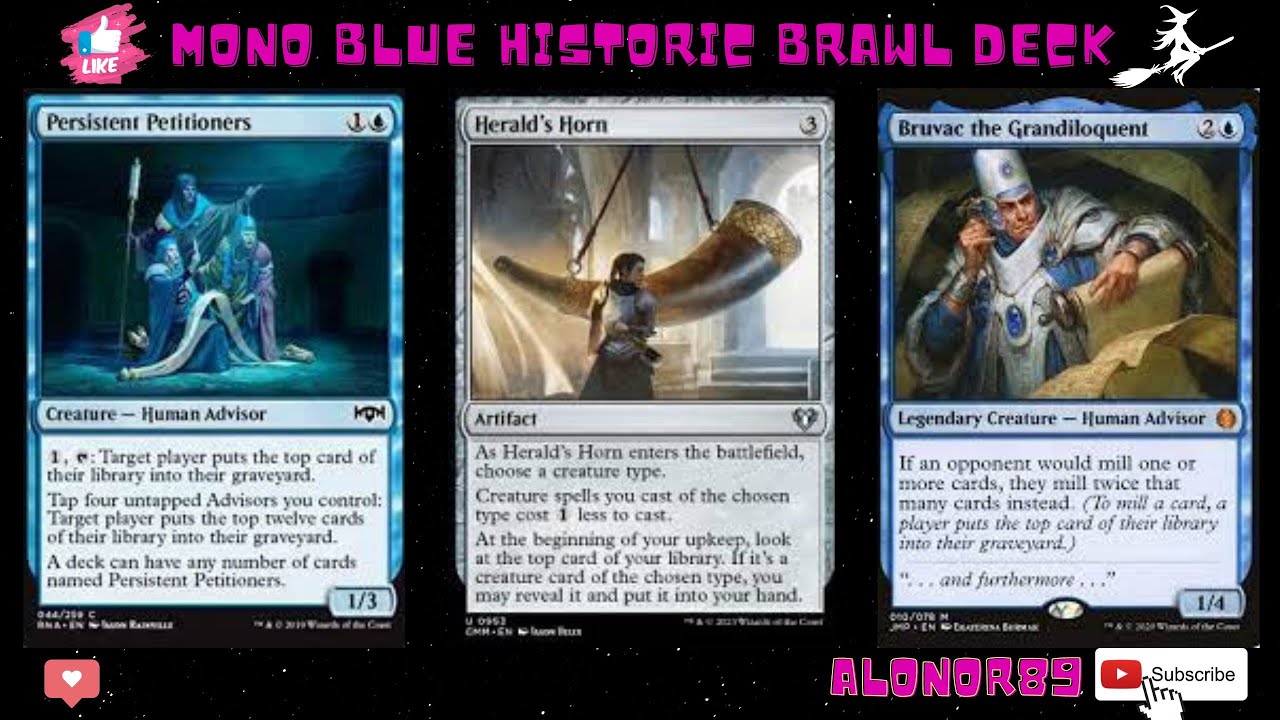 Mono Blue Mill - Budget Historic Brawl Deck - Magic Arena ITA - YouTube