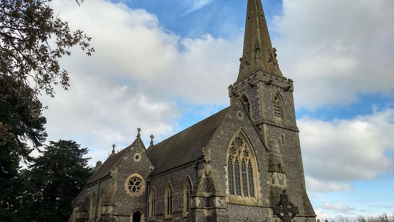 Midgham Church Towers over the Kennet Valley - YouTube