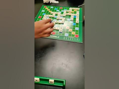 playing scrabble - YouTube
