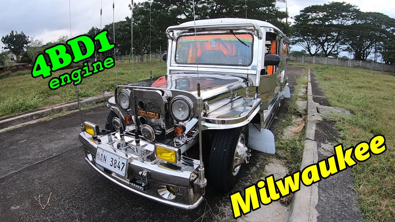 Milwaukee jeepney with 4BD1 engine - YouTube