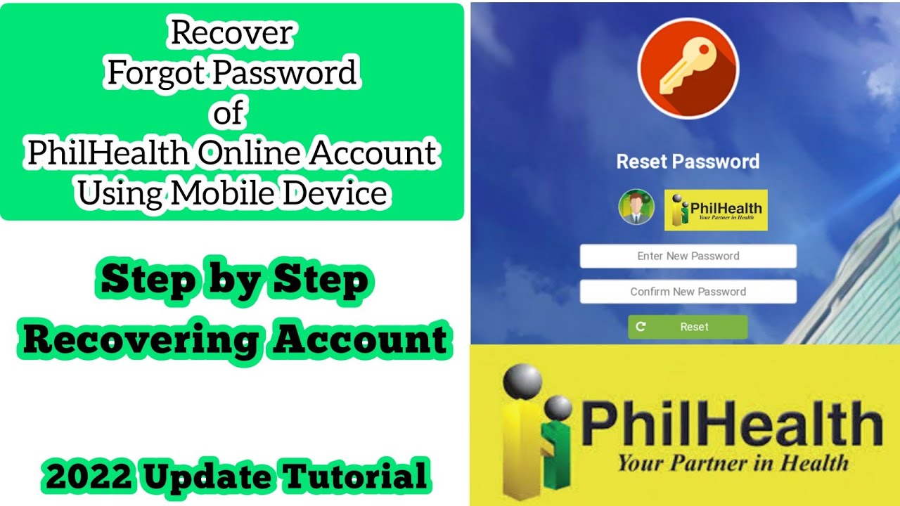 Paano mag recover ng PhilHealth Account? | Forgot Password 2022 Update ...